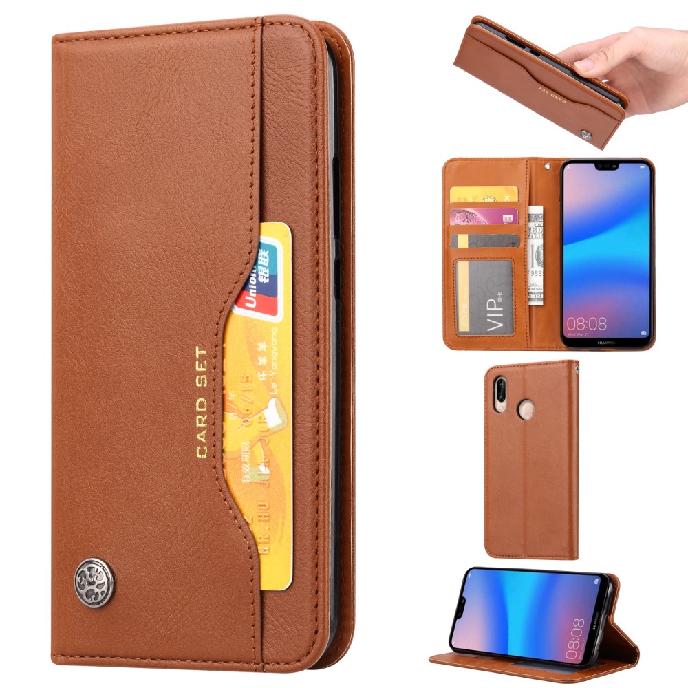 Huawei P30 lite 2019 (MAR-L01A, L21A, LX1A) PU Leather Wallet Case ...
