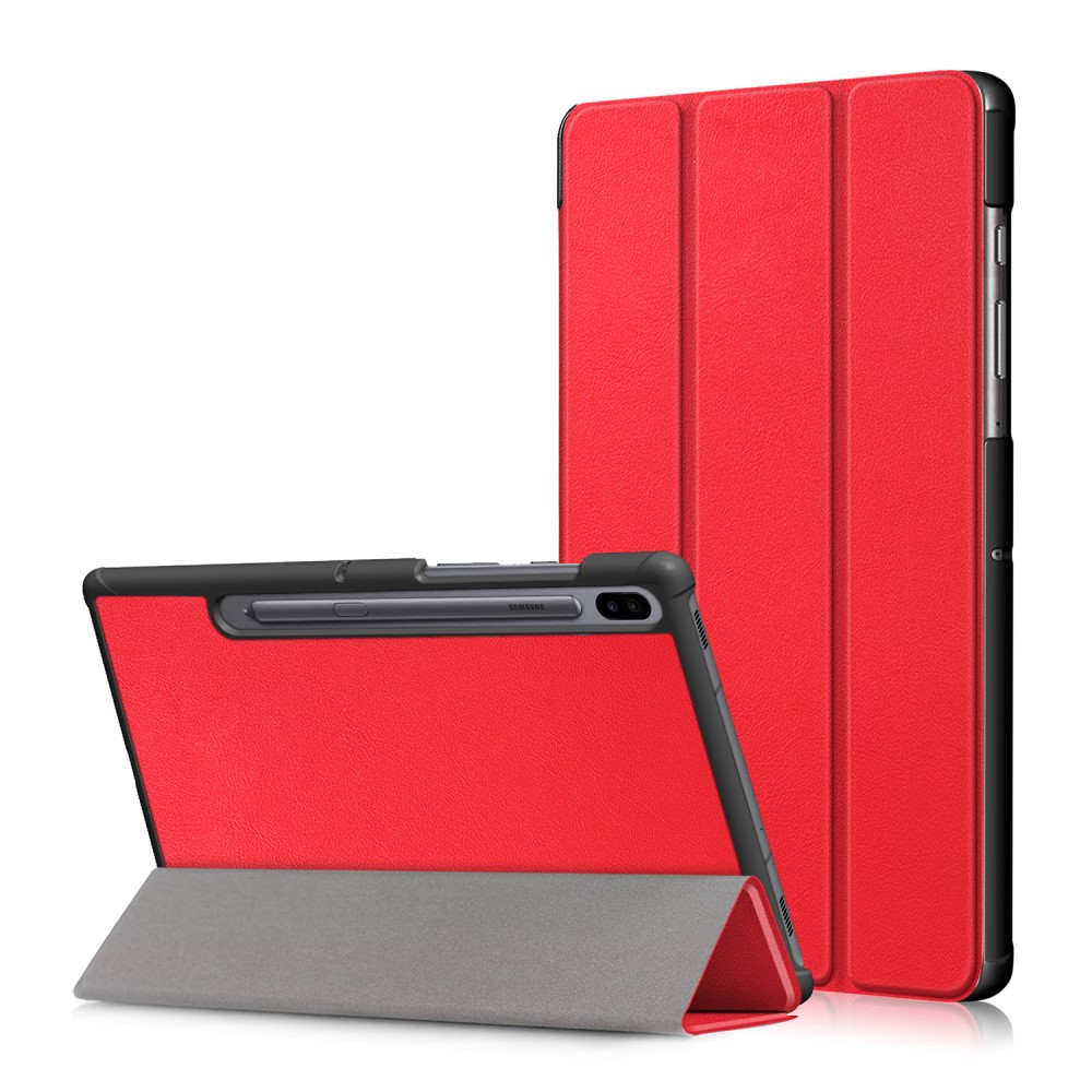 Samsung Galaxy Tab S6 (SM-T860, SM-T865) Tri-fold Stand Cover Case, Red