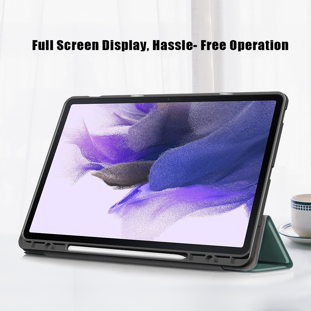 Samsung Galaxy Tab S7 FE (SM-T730 SM-T736B) Tri-fold Stand Design TPU ...