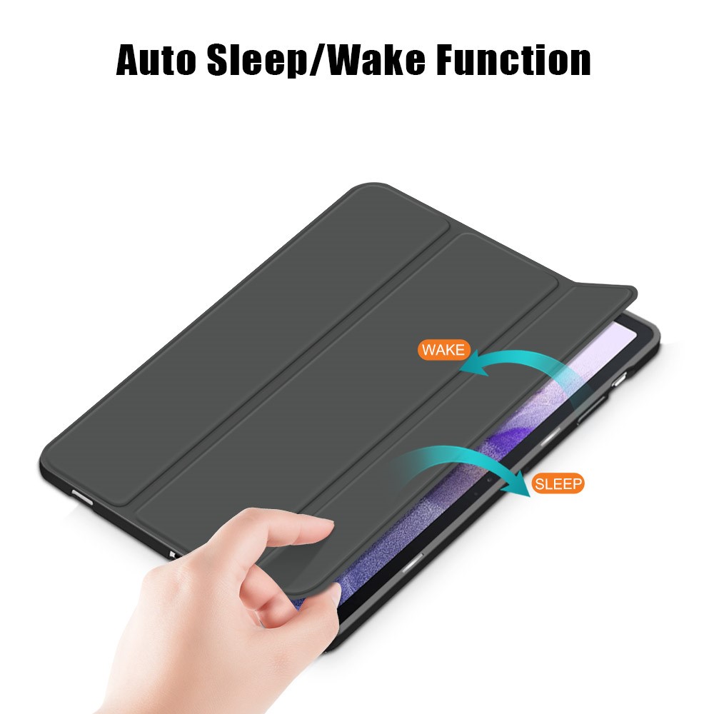 Samsung Galaxy Tab S7 FE (SM-T730 SM-T736B) Tri-fold Stand Design TPU ...