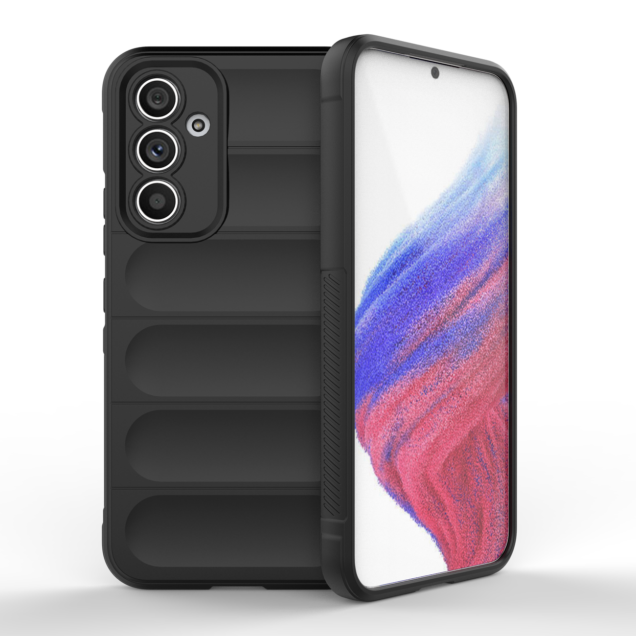 Samsung Galaxy A54 (SM-A546) Magic Shield Series Texture Cover Case, Black