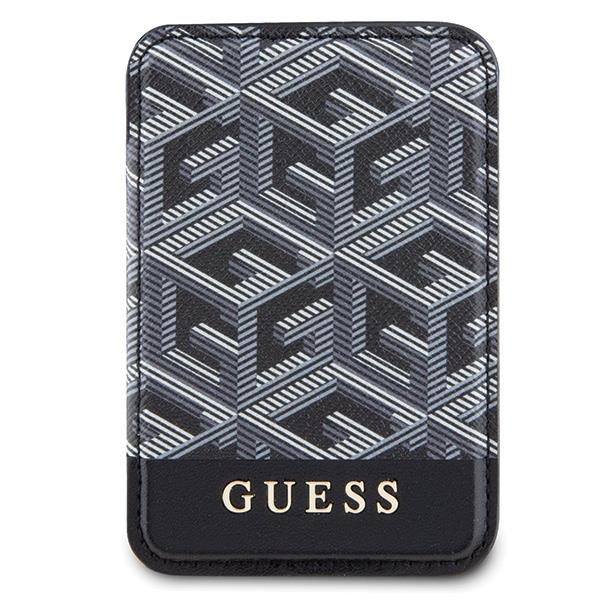 Guess Wallet Card Slot Case Guwmshgcfsek Magsafe Gcube Stripe - Black