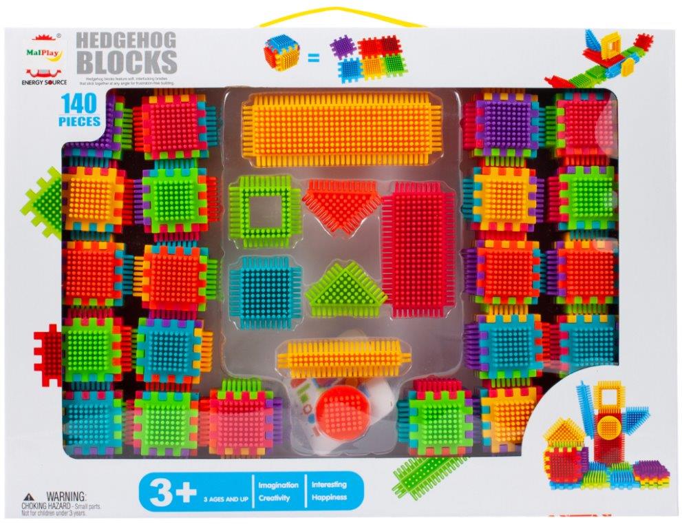 Kids Constructor Building Hedgehog Blocks Waffle 140 pcs.