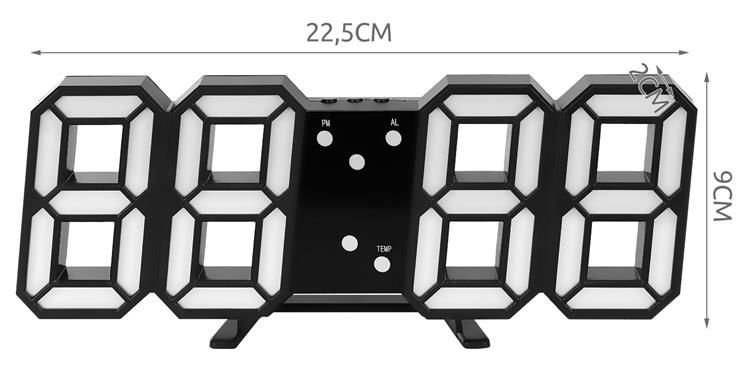 Stylish Digital Wall Table Clock with Alarm