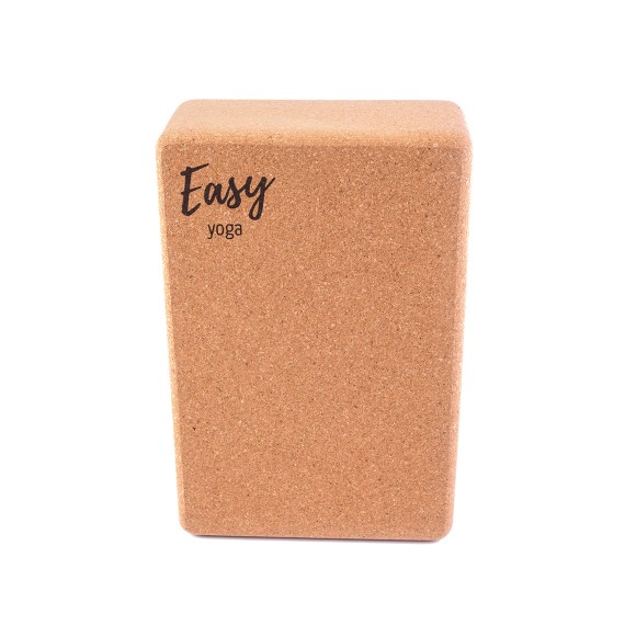 EASY YOGA Cork Fitness Cube Yoga Block Brick 23 x 15 x 7 cm
